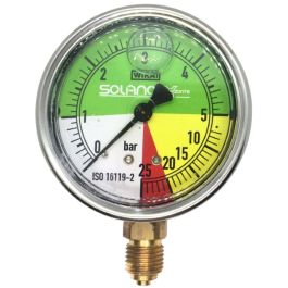 Manómetro Isométrico Inoxidable Glicerina Vertical, Ø 100, 0-5/25 bar ...